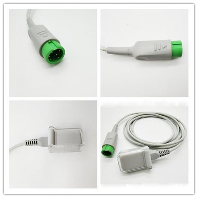 220cm 7 Pin SPO2 Extension Cable Mindray Pulse Oximeter For Neonatal ...