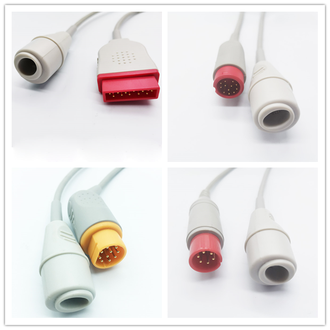 Latex Free IBP Transducer Cable Compatible Siemens Drager To Edward ...