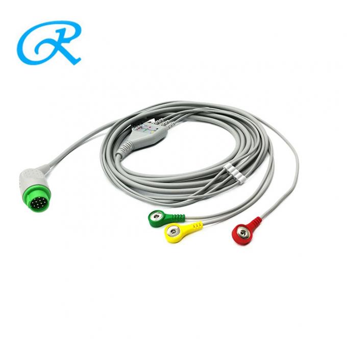 EKG 4.0 Banana Plug Adapter 5 lead ECG cable Clip Style For Medical