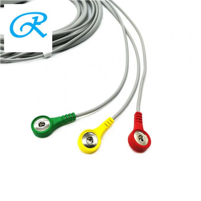 EKG 4.0 Banana Plug Adapter 5 lead ECG cable Clip Style For Medical