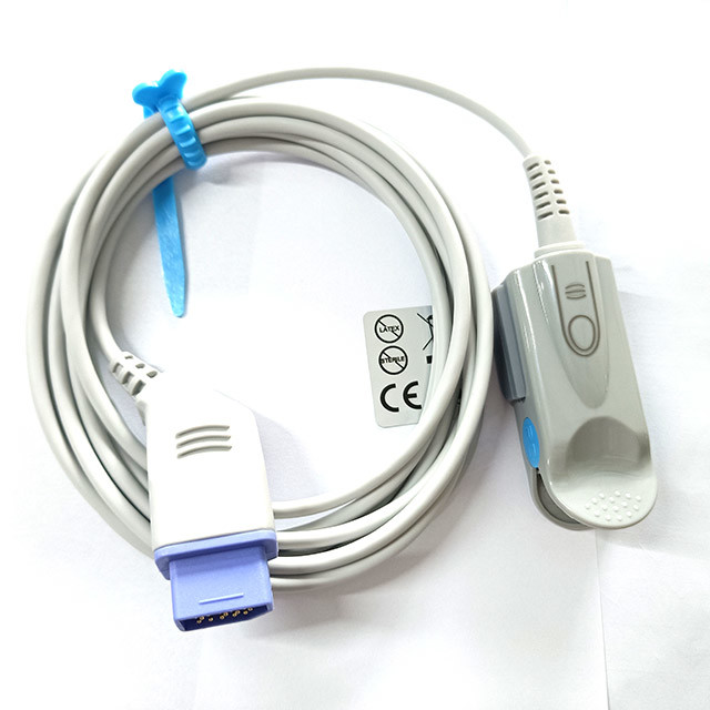 Nihon Kohden Monitor Medical Spo2 Sensor 14pin Oximax Purple Connector